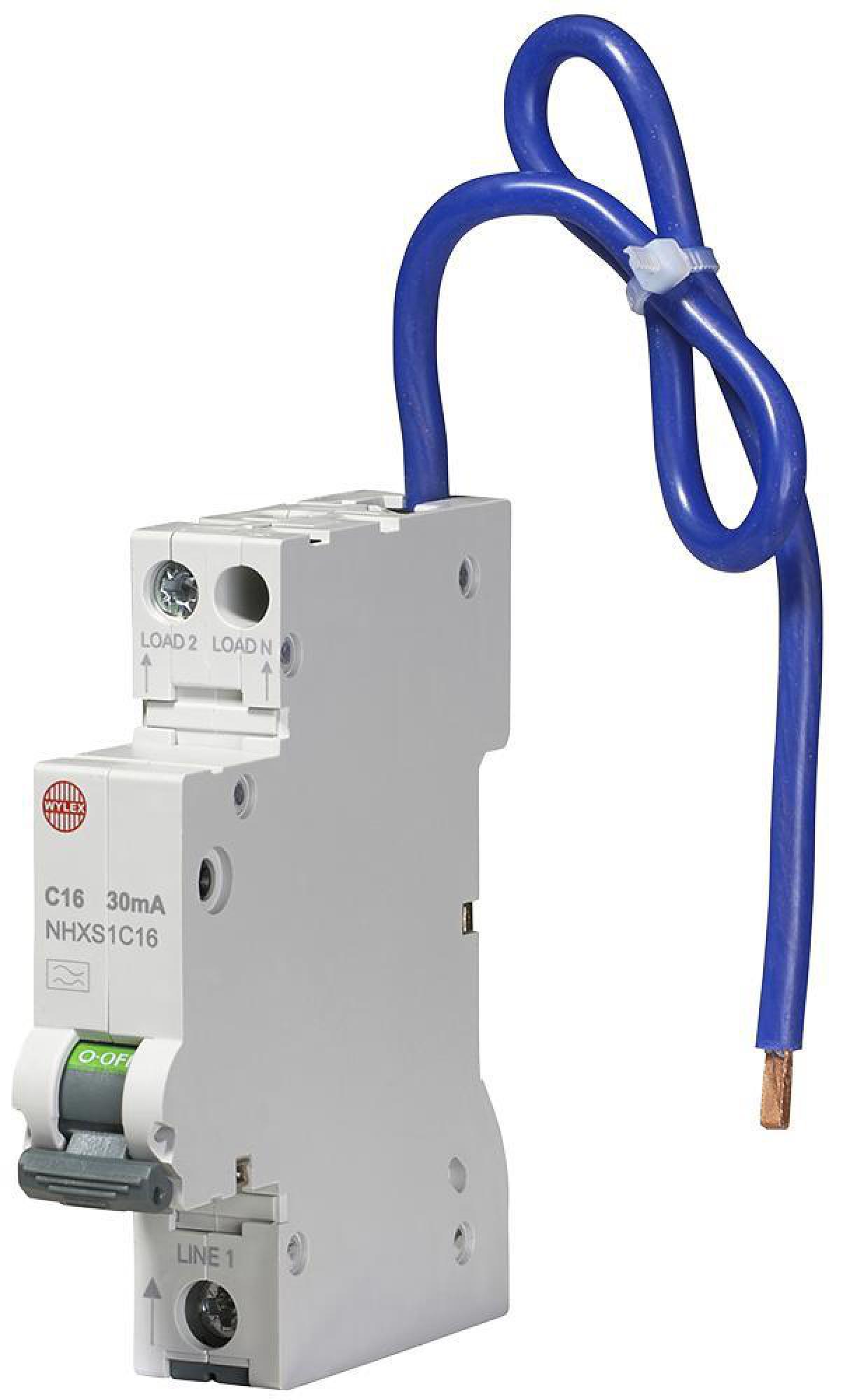 WYLEX - 16A 30mA RCBO single module C Curve - Walmart.com