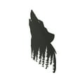 Zeckos Black Metal Laser Cut Wolf Silhouette Wall Art Cabin Decor ...