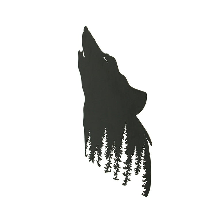 Howling Wolf Head Silhouette