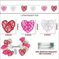 Colorful Heart-shaped Decorative Light String Flashing Light String ...
