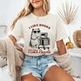 Funny Book Lover Shirt, I Like Books More Than I Like People, Retro ...