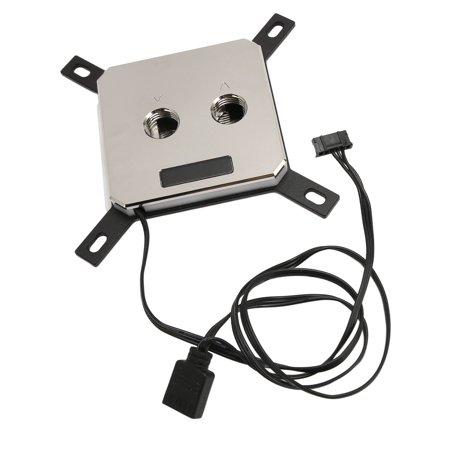 CPU Water Cooling Block, CPU Water Block Red Copper Baseplate for ...