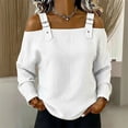 Long Sleeve Shirts For Women Casual Womens Tops Blue Retro Lapel Single ...