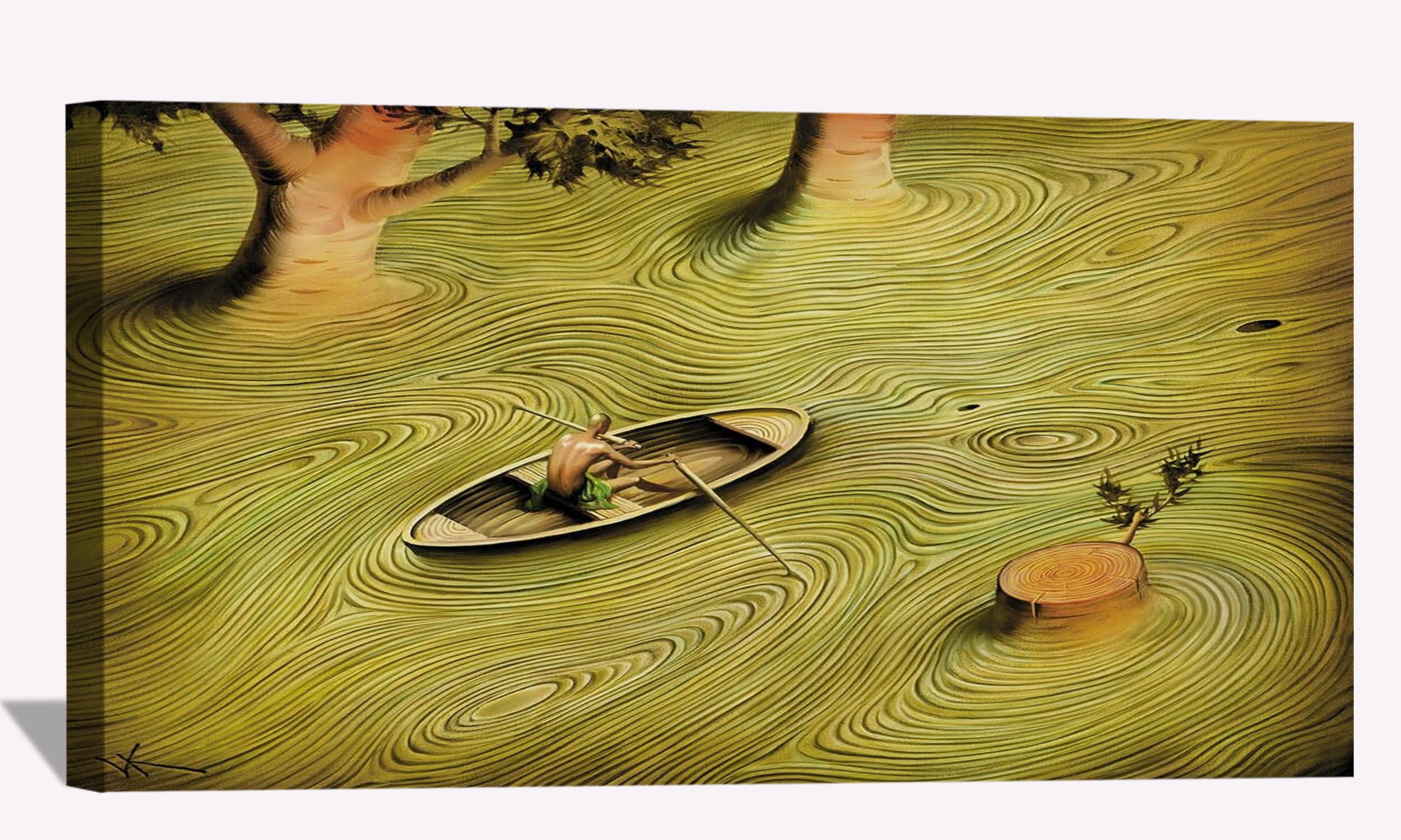 Vladimir Kush Current Wall Art Large Framed Painting Dali Style Canvas ...