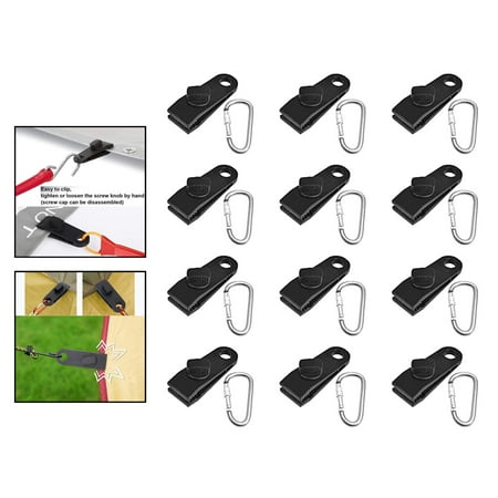 Tarp Clips Heavy Duty Lock Grip Tarp Clamps Awning Cord Clip Pool Tent ...