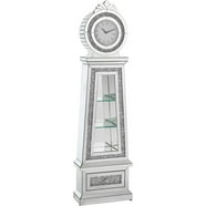 Bowery Hill Wooden Grandfather Clock with Westminster Chime, Battery ...
