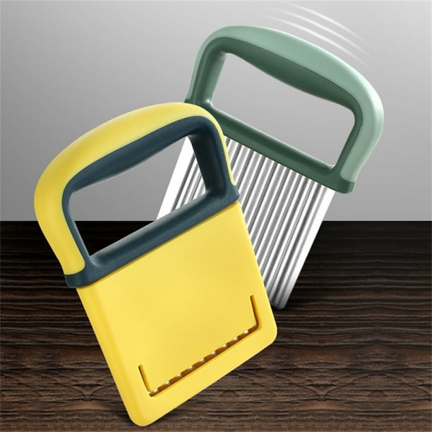 Potato Chopper Fruit Wavy Slicer Chopper Handheld with Handle Onion ...