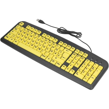 USB German Computer Keyboard, 108 Keys QWERTZ German Layout Keyboard ...