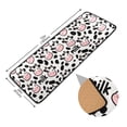 Cow Spotted Milk Pattern Runner Rug 24x72 Inch Cushioned Non Slip Soft ...