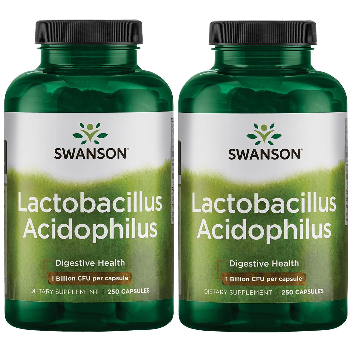 Swanson Lactobacillus Acidophilus 1 Billion Cfu 250 Caps 2 Pack ...