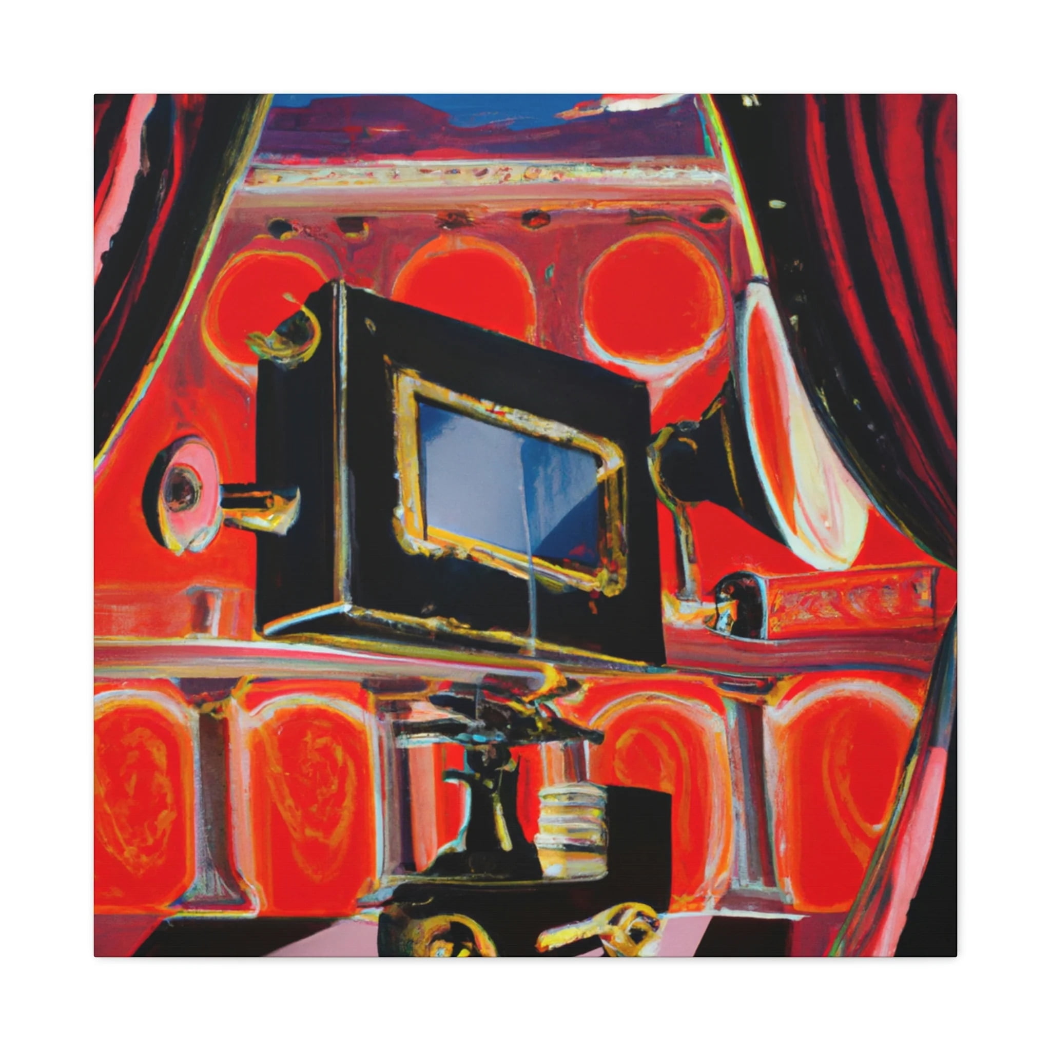 Movie Projector Triumphant - Canvas - Walmart.com