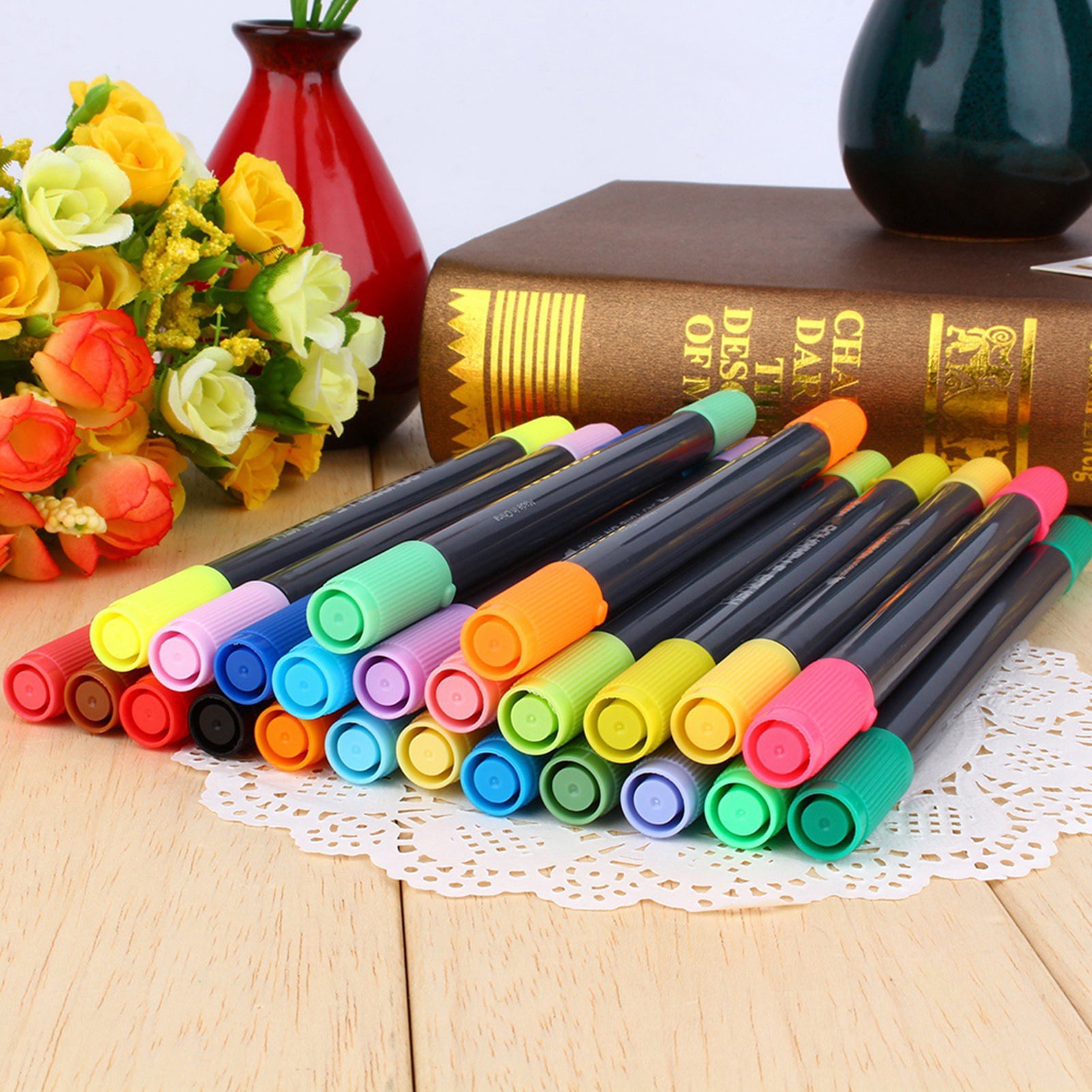 Marker Cartoon Markers, 40 Colors Art Marker Set, New Generation Dual