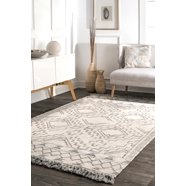 nuLOOM Dania Machine Washable Medallion Area Rug, 5' x 8', Navy ...
