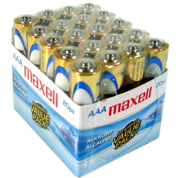 Maxell AAA Battery (Shrink Pack) - 20 Pack | Walmart Canada