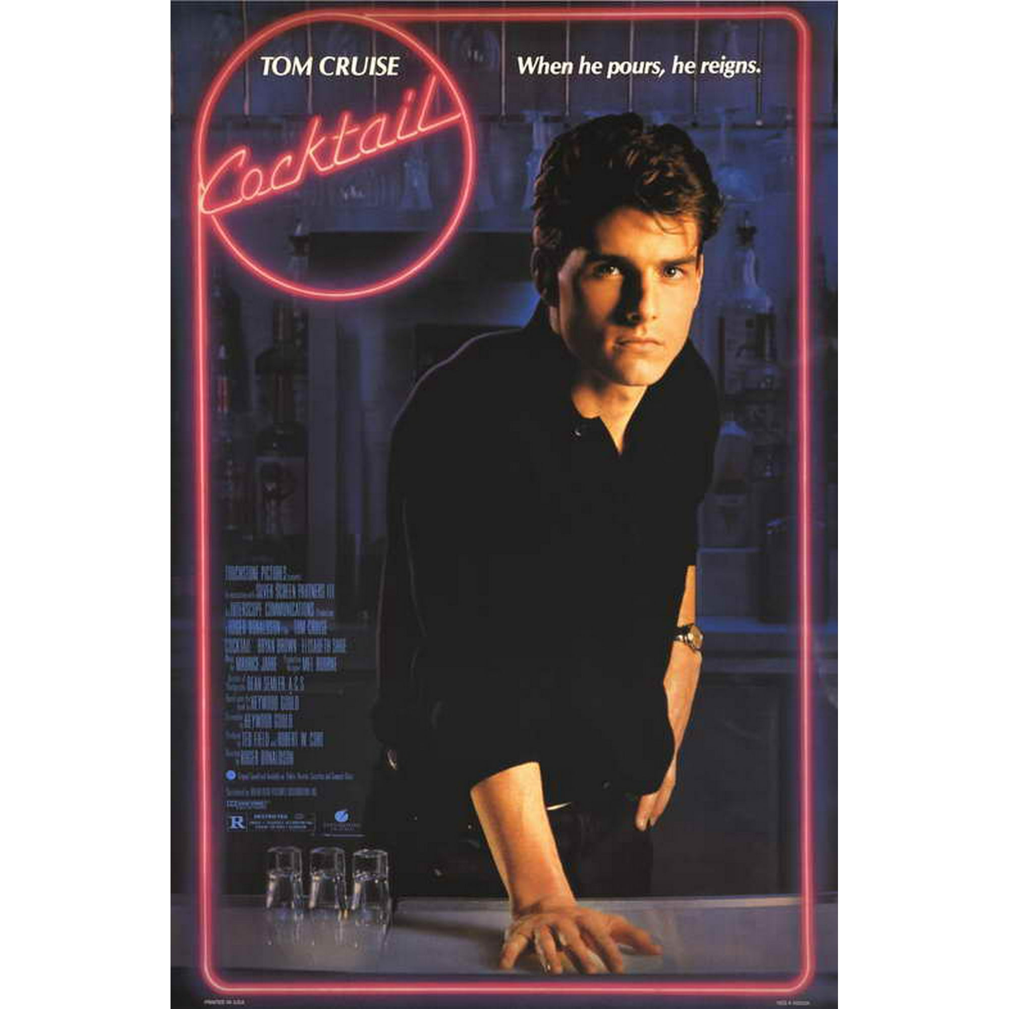 Cocktail Movie Poster Tom Cruise