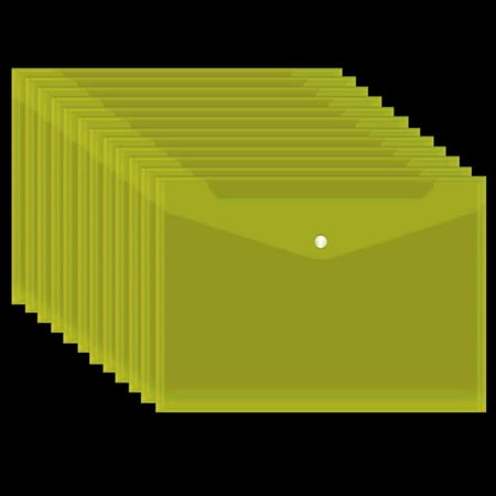 A4 Plastic Wallets Folder - 12Pcs Clear Document Folders Transparent ...