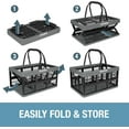 CleverMade 3 Pack Collapsible Shopping Basket EcoCrate with Handles ...
