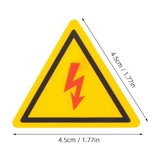HOMEMAXS FRCOLOR 2pcs High Voltage Warning Stickers for Electrical ...