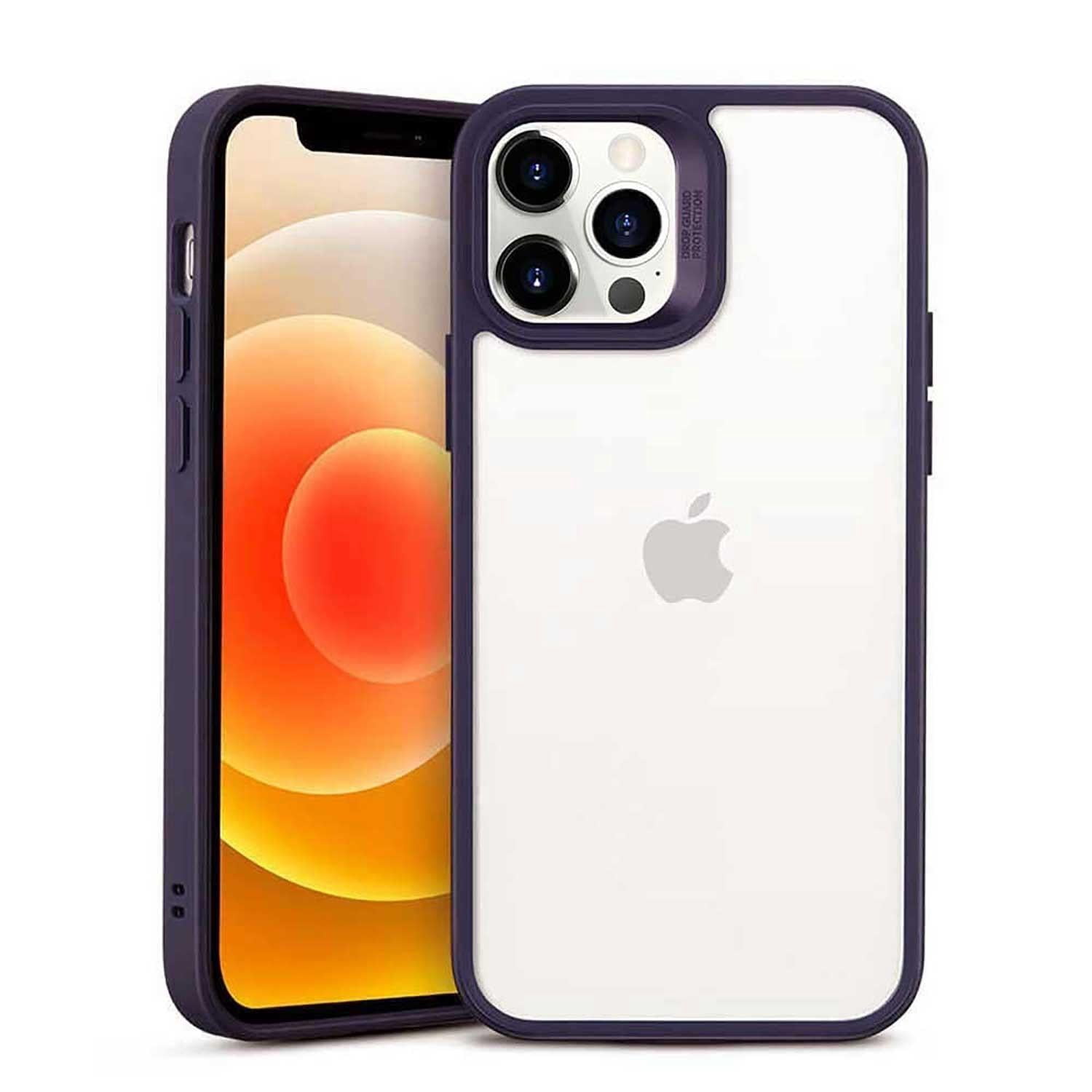 Funda ESR Hybrid case para iPhone 12 PRO MAX - Transparente borde Negro ...