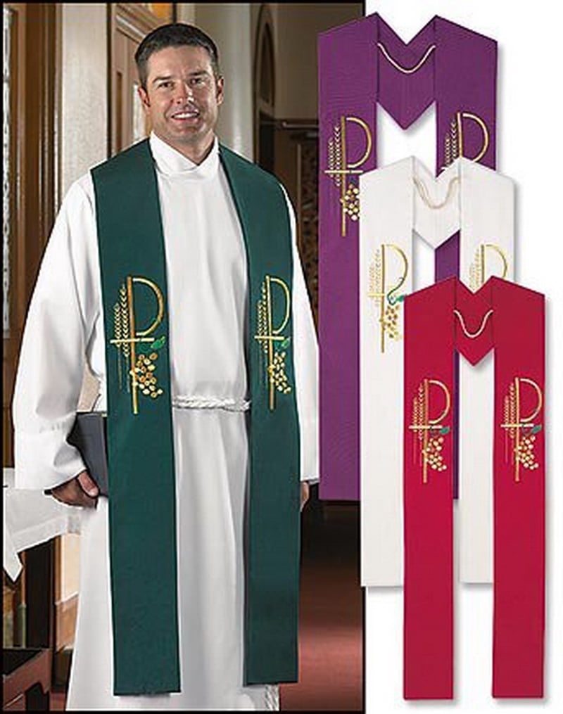 RJ Toomey HD552 Clergy Stole-Green - Walmart.com