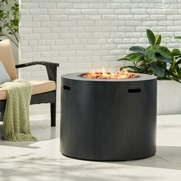 Mayfair Lightweight Concrete Outdoor 40,000 BTU Rectangular Fire Pit ...