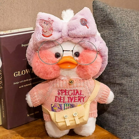 30cm Wearing Hyaluronic Acid Little Yellow Duck Doll Lalafanfan Duck ...