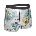 Haiem The World Map with Cartoon Animals Men's Boxer Briefs, Every Day ...