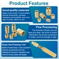 30 Pcs Threaded Inserts with Soldering Iron Tip Press Tool, M4 x 9mm H ...