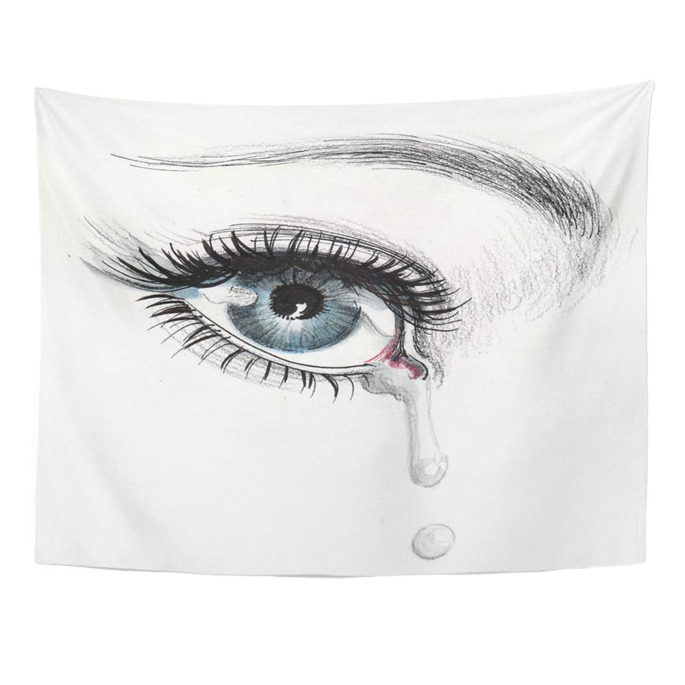 Pretty Crying Eyes Drawing
