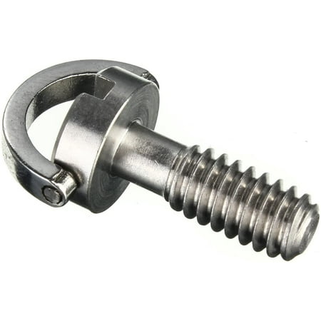 Long Longer Shaft Steel Flat Head D Shaft D-Ring 1/4" Mounting Screw Screws Adapter 1/4 Inch 1/4 ...