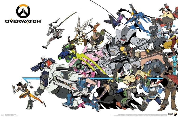 Overwatch - Cover Laminated Poster Print (34 x 22) - Walmart.com ...