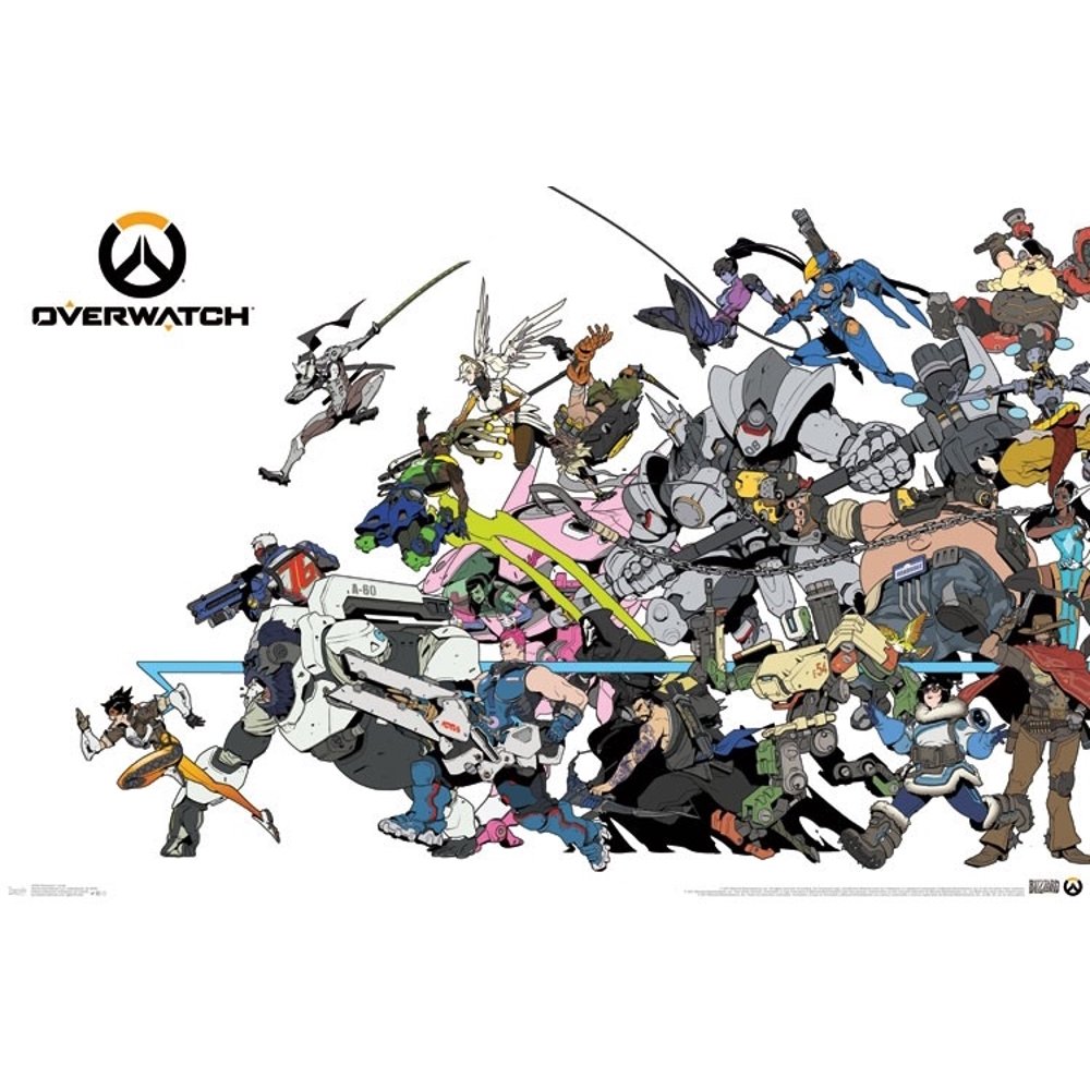 Overwatch - Cover Laminated Poster Print (34 x 22) - Walmart.com ...