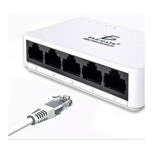 Switch Ethernet Ele-Gate 5 Puertos Red 10/100m | Bodega Aurrera en línea