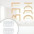 50Pcs S Shape Curtain Track Accessories Smooth Sliding Curtain Rails ...