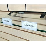 2” L x 7/8" H Plastic Label Sign Holder Clip for Glass Shelf - 50 Pack ...