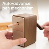 Deli Pencil Sharpener, Retro Golden Manual Sharpener, 6-8mm Wooden and ...
