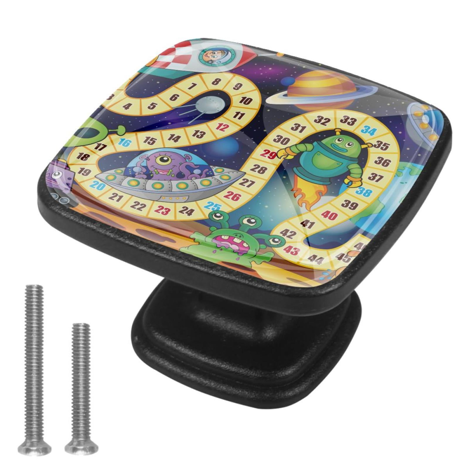 4 Pcs Cabinet Handle Drawer Pulls Monster Rocket Alien Knobs with ...