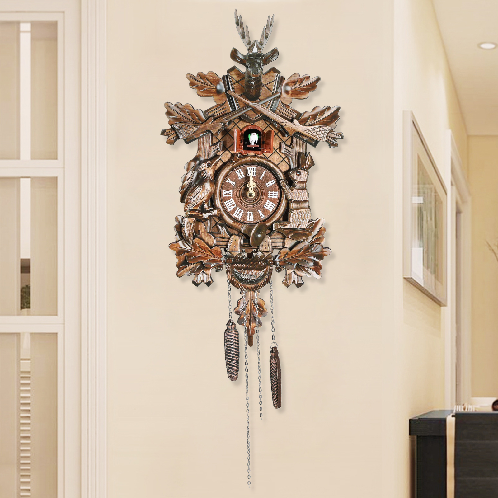 Traditional Wooden Cuckoo Clock - Walmart.com