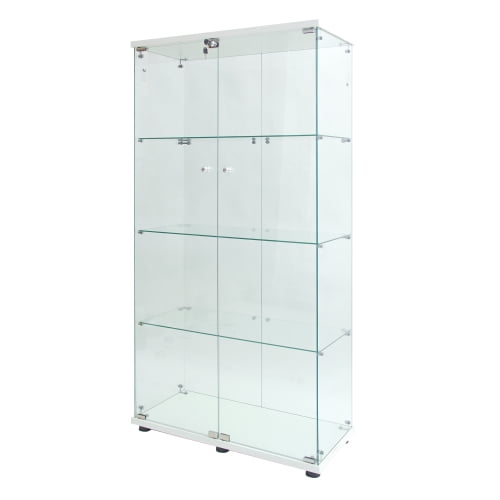 Click here for Quejuan Two-Door Led Lights Glass Display Cabinet... prices
