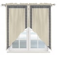 Beige Swag Curtain Valance for Windows, Greek Chinese Style Window ...