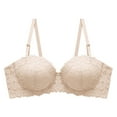 Bigersell Strapless Bras for Women Detachable Strap Push up Bras No ...
