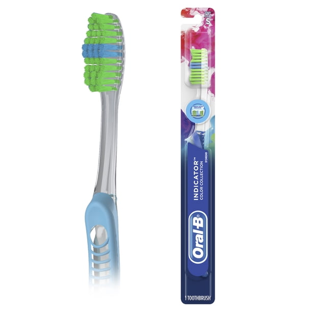 Oral-B Indicator Color Collection Toothbrush, Soft, 1 Count - Walmart.com