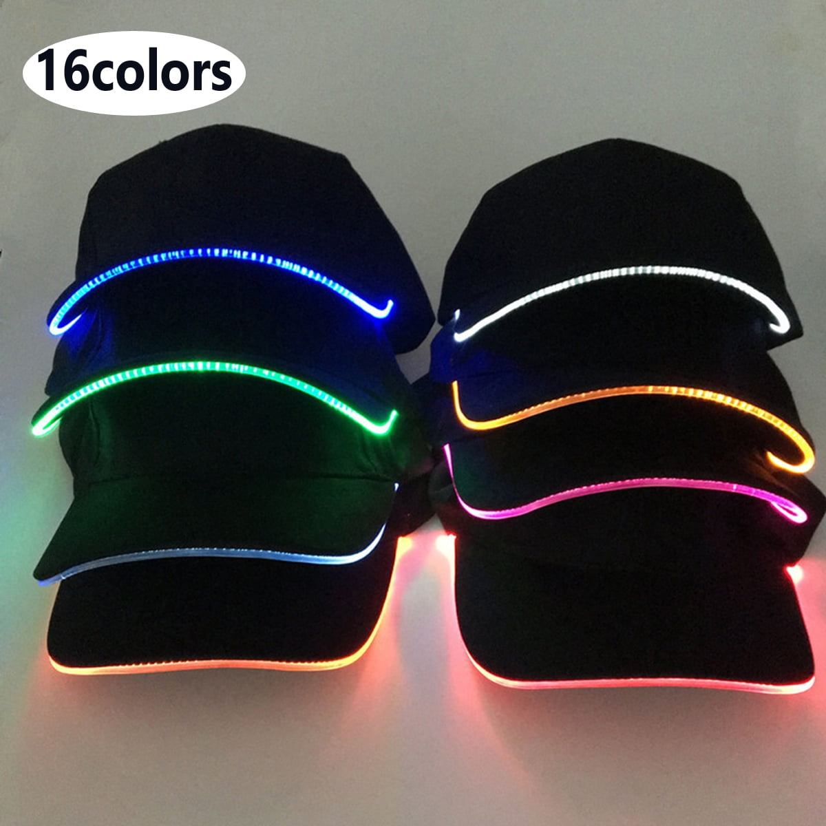 Meidiya LED Hat Light Up Baseball Cap for Men Women Fashion Luminous ...