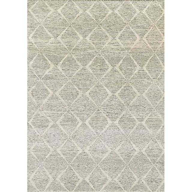 Ahgly Company Indoor Rectangle Mid-Century Modern Sage Green Solid Area ...