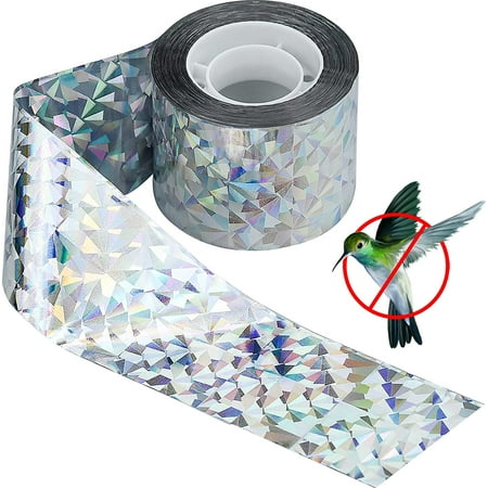 SHARKDOOK 80M*4.8CM Anti Bird Tape Bird Repellent Tape Repellent Tape ...