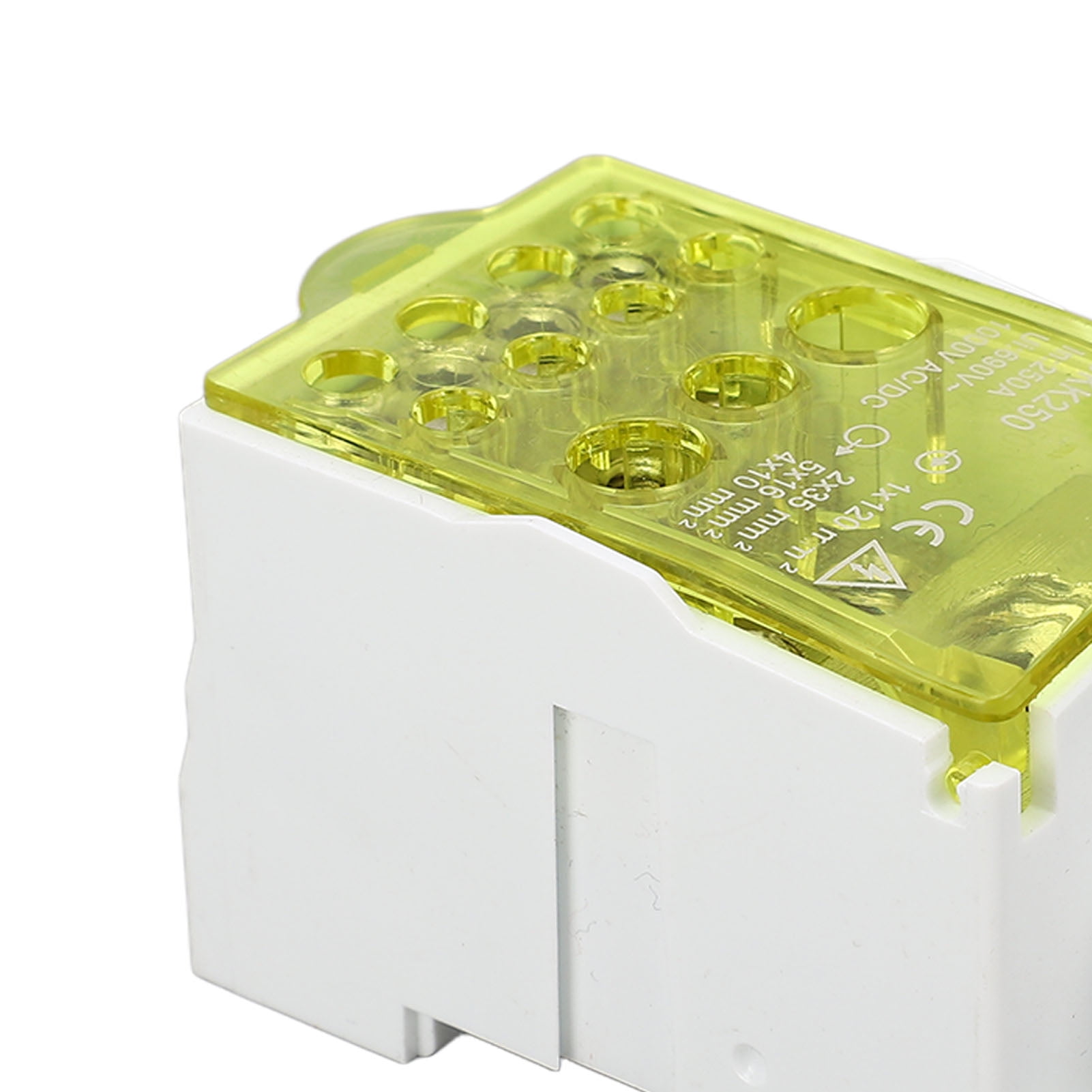 Terminal Block Junction Box Splicing Din Rail Single Pole Power ...