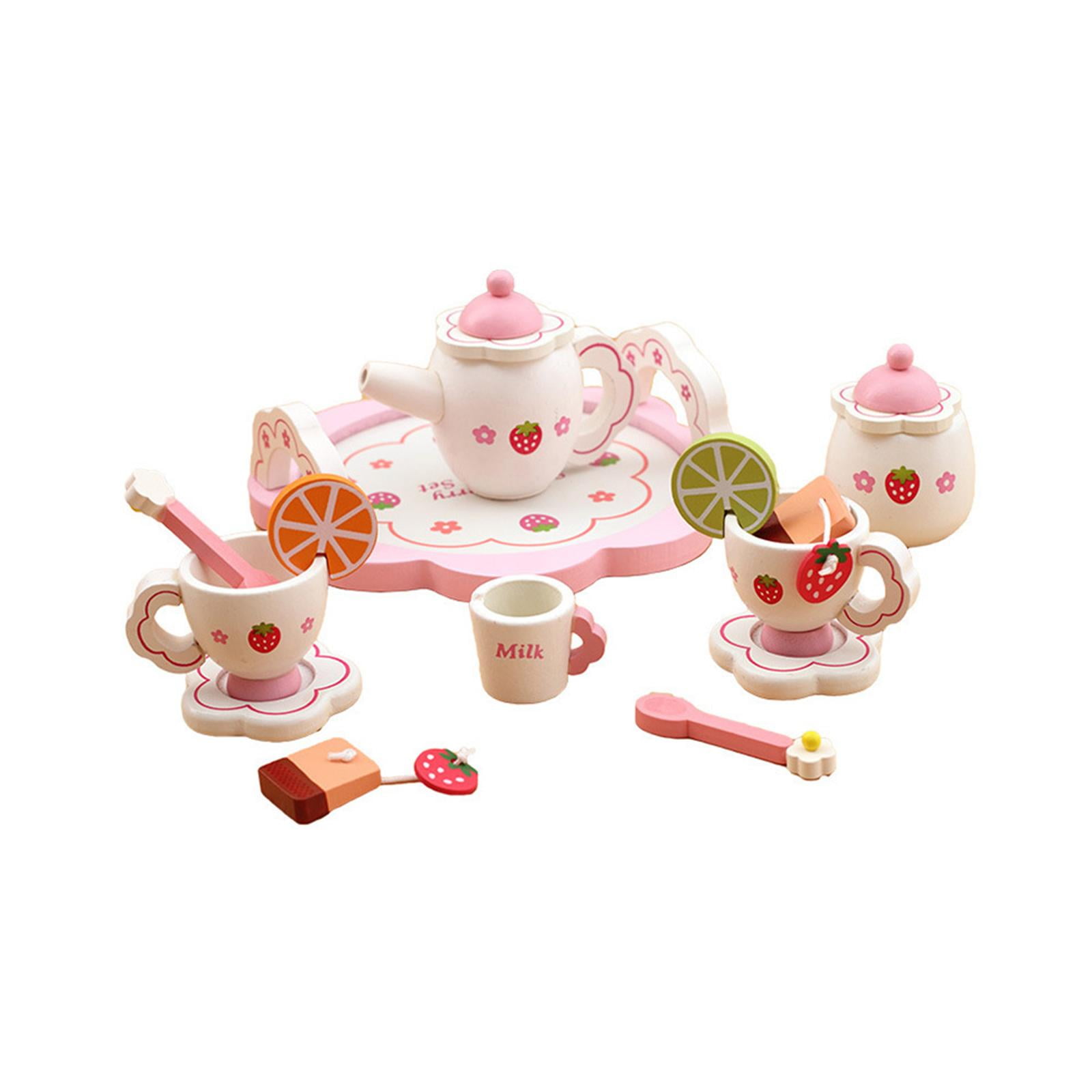 Kids Pretend Play, toddlers Drinking Making Playset, Montessori Wooden ...