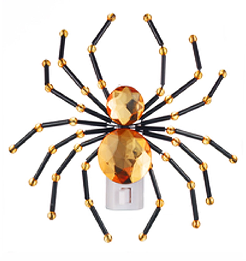 Crystal Spider Night Light: Orange - By Ganz - Walmart.com