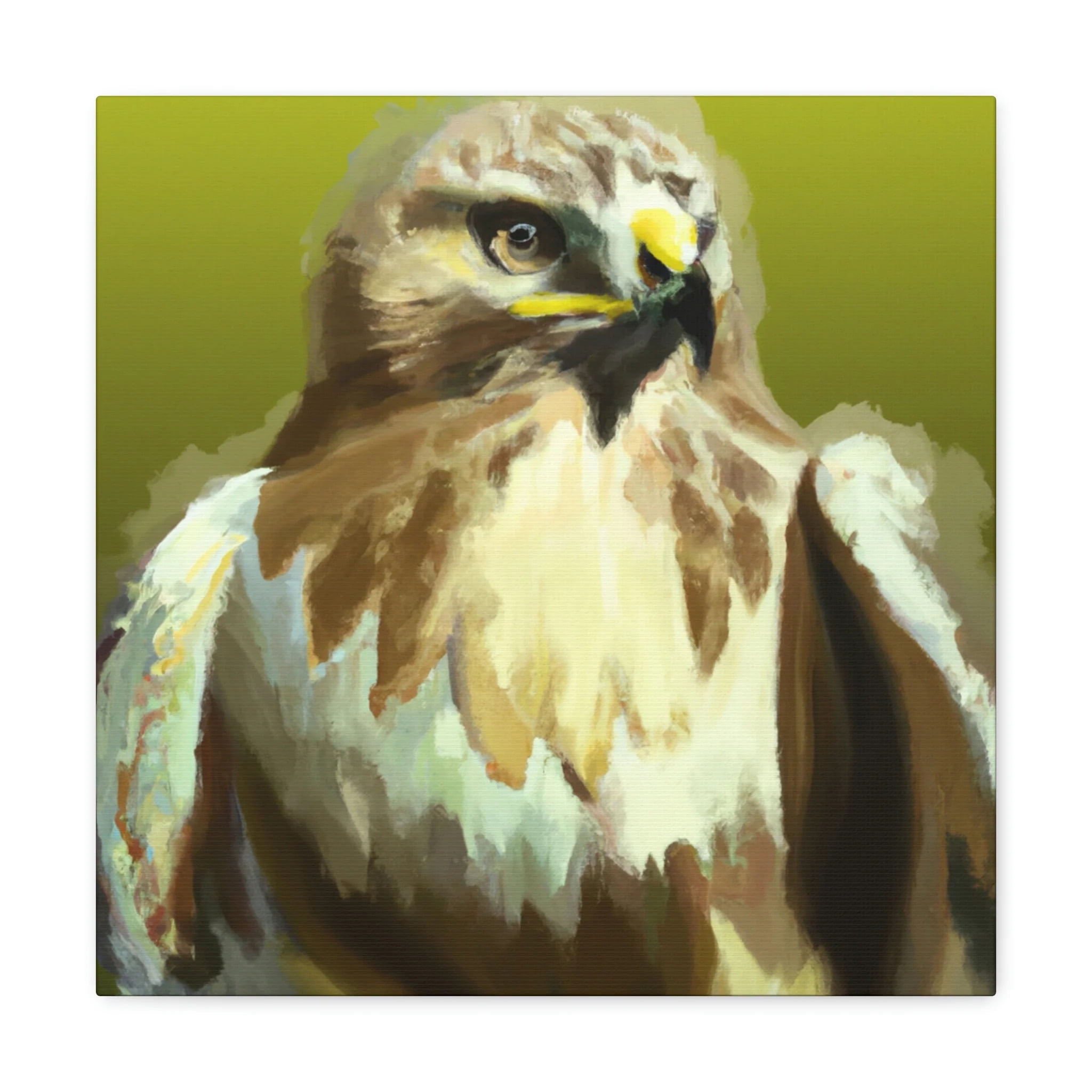Hawk in Flight Reflection - Canvas - Walmart.com