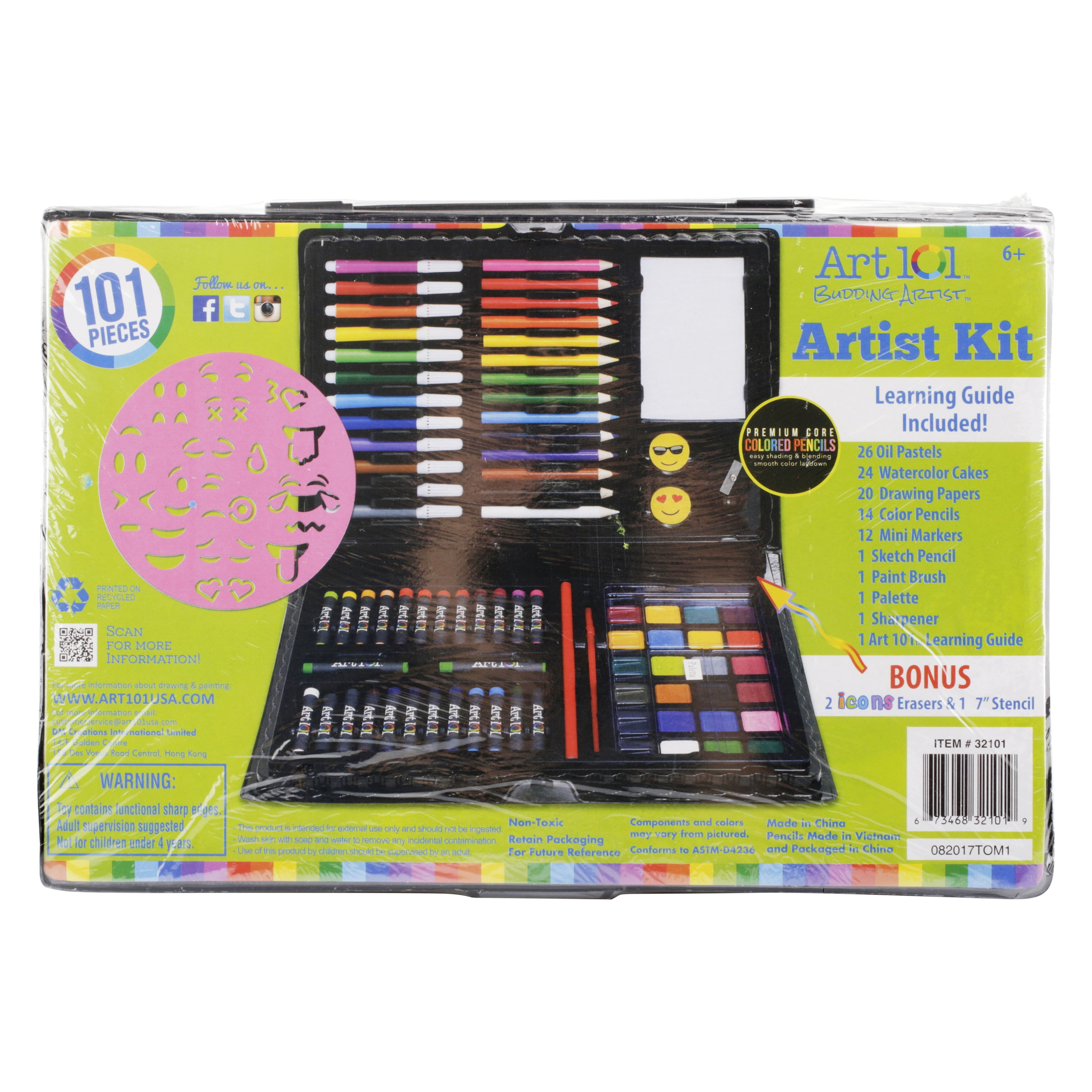 Art 101 Budding Artist Kit, 101 Piece – Walmart Inventory Checker ...